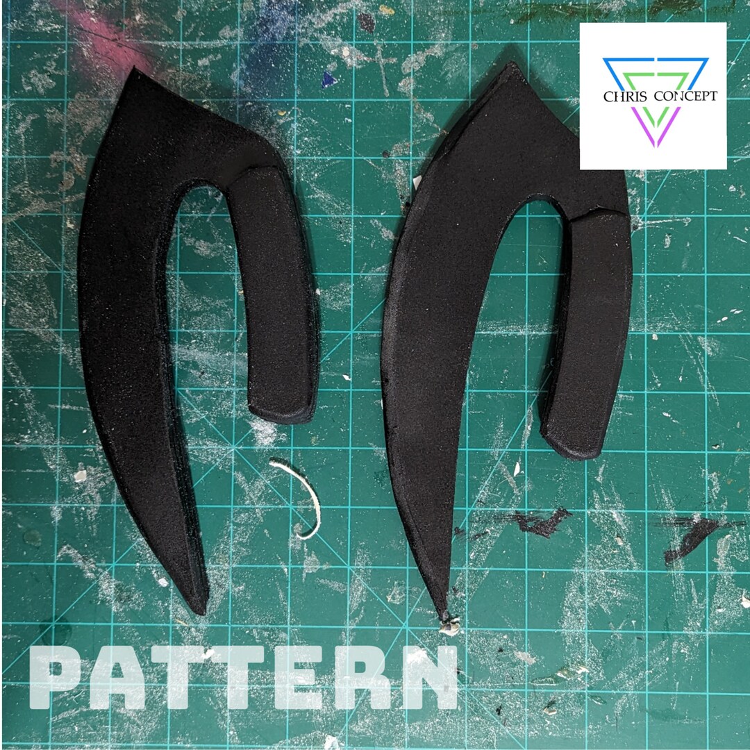 Hand Daggers TEMPLATE - Etsy