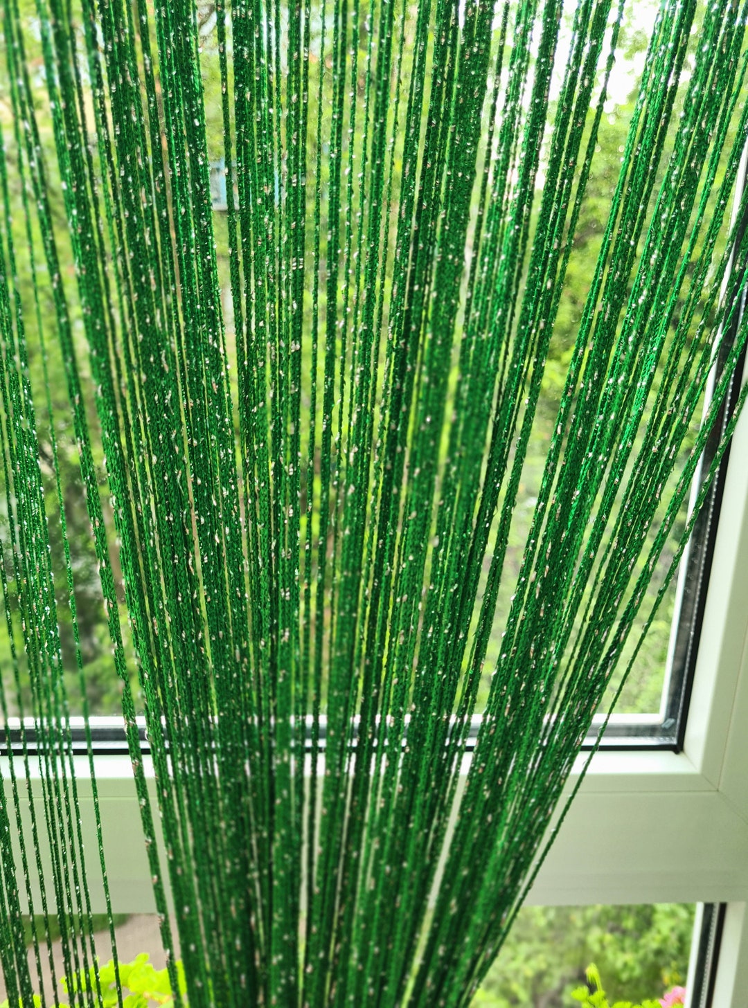 Doorway Curtain. Room Divider. Thread Curtain Lurex 3mx3m. Thread ...