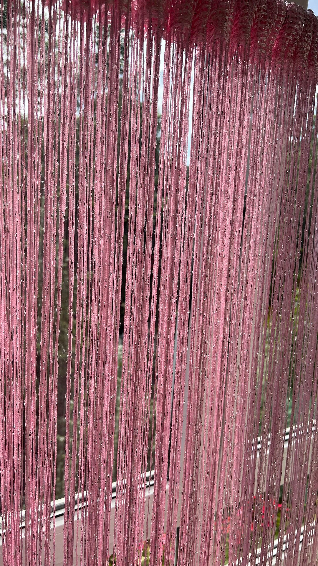 Window Curtain, Thread Curtain, Room Divider, Sheer Curtains, Door ...