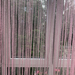 Window Curtain, Thread Curtain, Room Divider, Sheer Curtains, Door ...