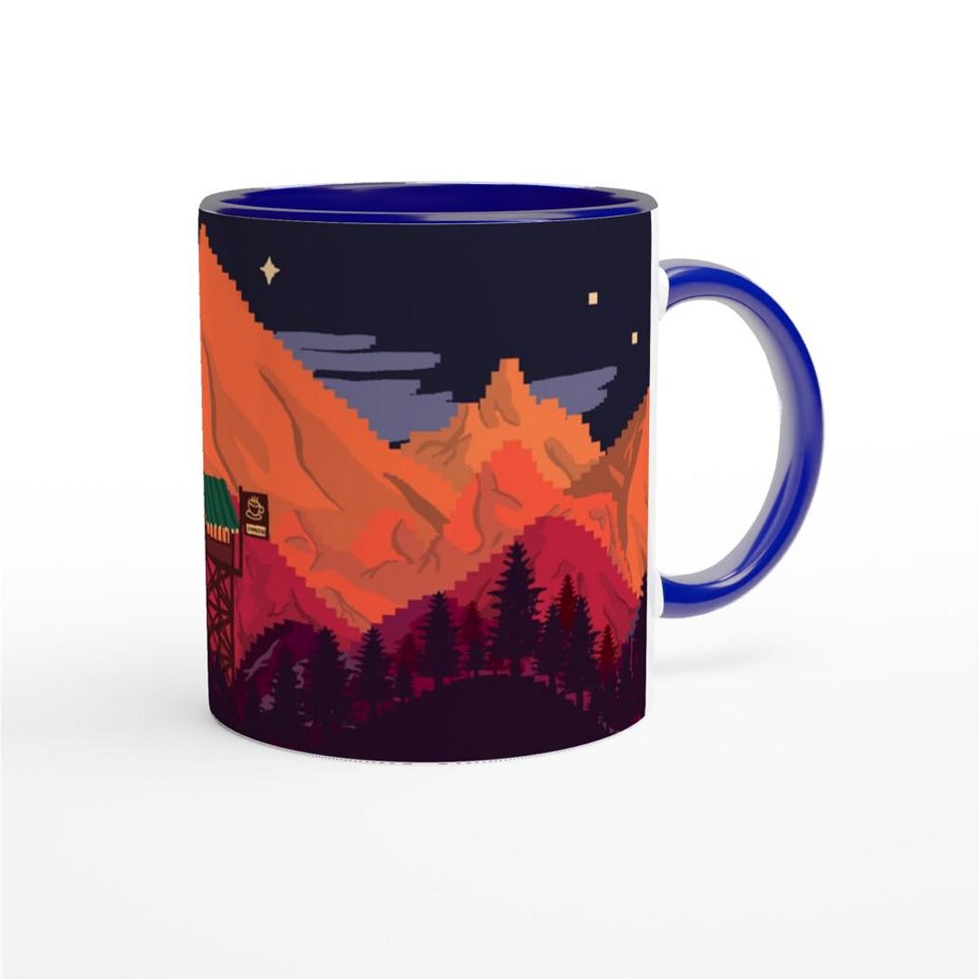 Pixelart Skylands Cafe Espresso Kiosk 11oz Ceramic Mug - Etsy