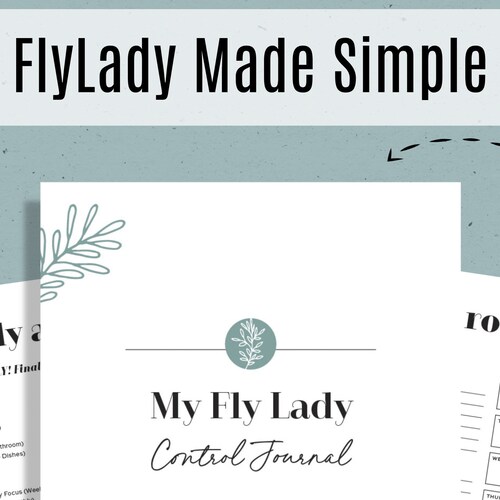 Flylady Control Journal Editable Flylady Cleaning Schedule | Etsy
