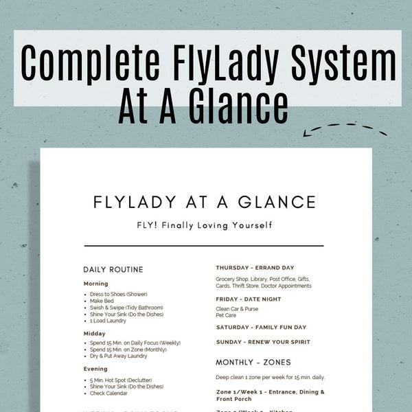 Flylady Control Journal - Etsy