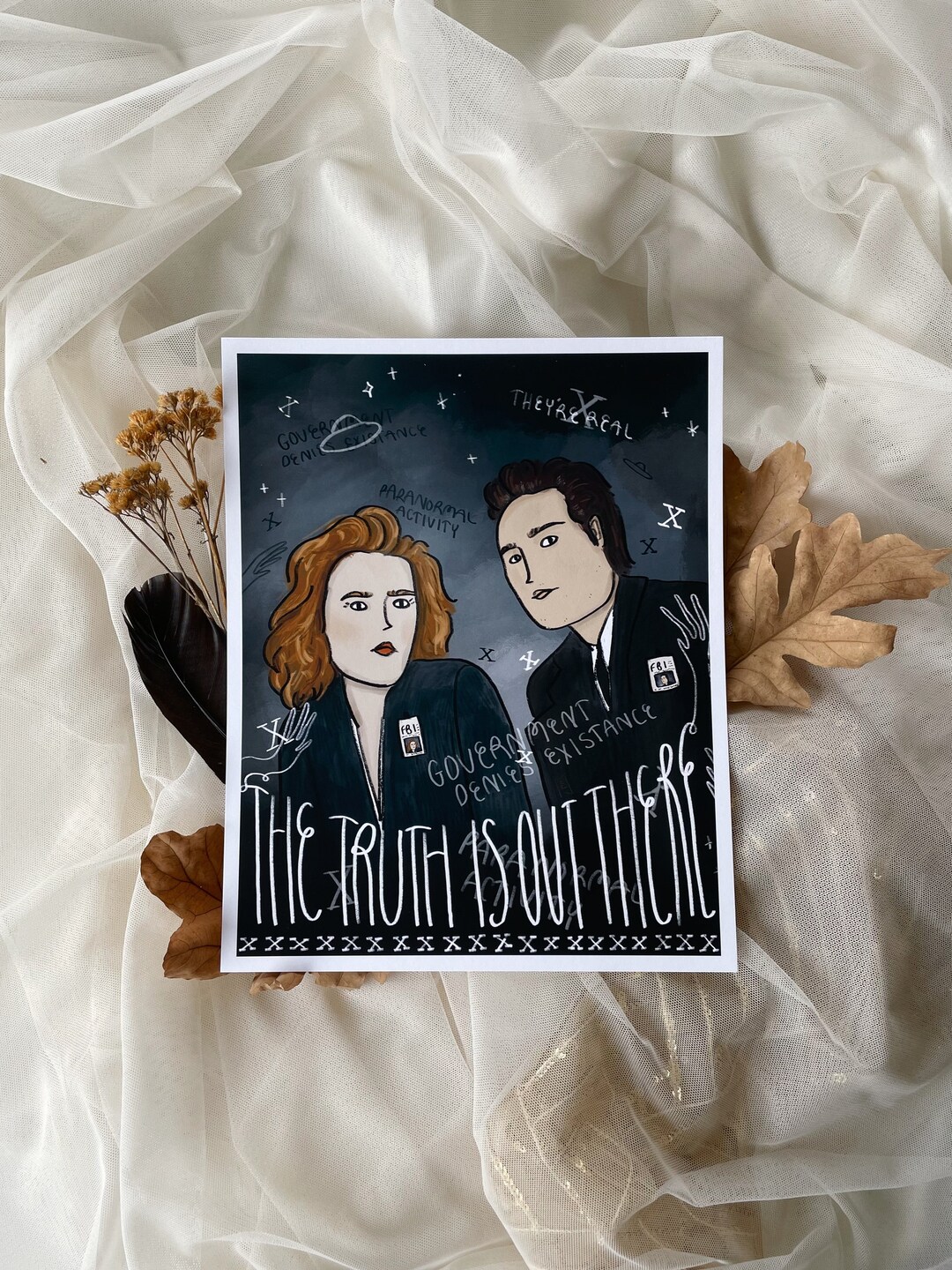The Truth is Out There Art Print | X-files Fan Art | I Want to Believe ...