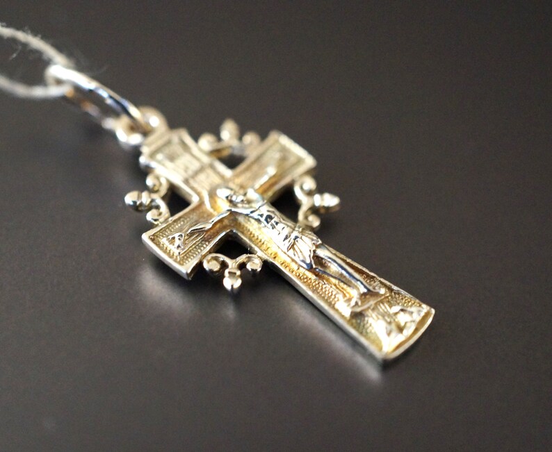 Silver Byzantine Orthodox Cross # 190 - Etsy