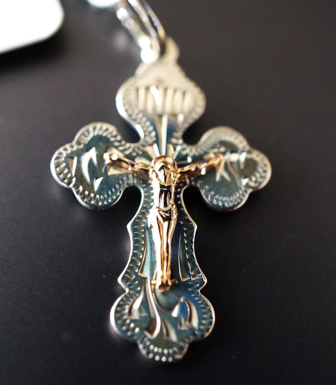 Silver/gold Byzantine Orthodox Cross # 2030 - Etsy