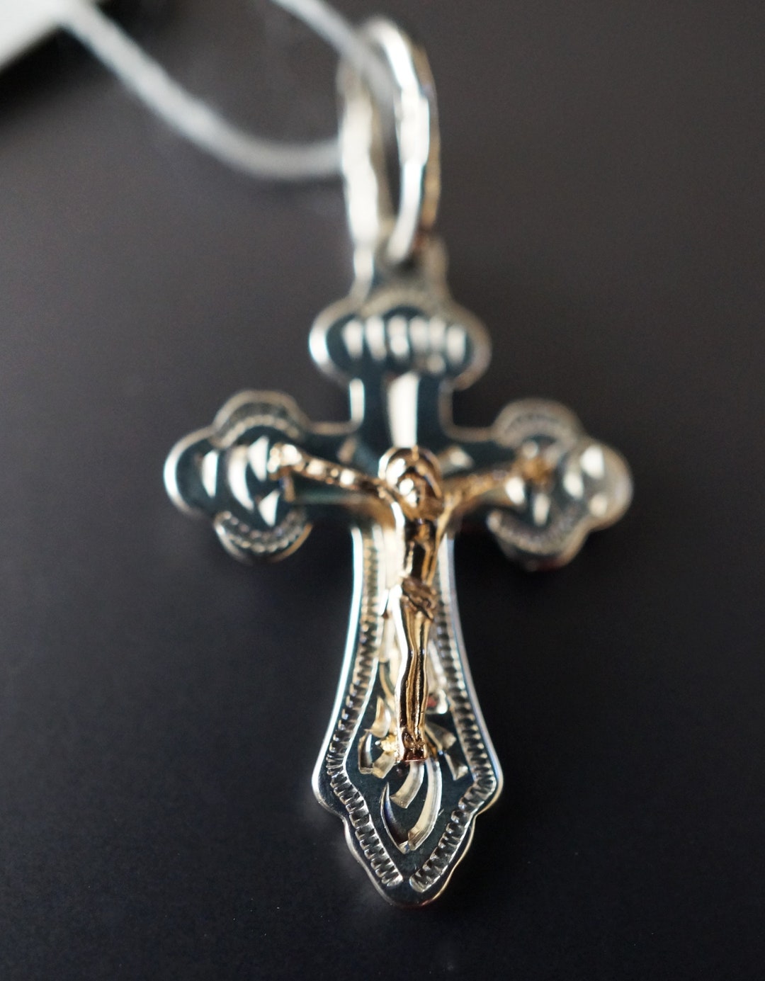 Silver/gold Byzantine Orthodox Cross # 2005 - Etsy