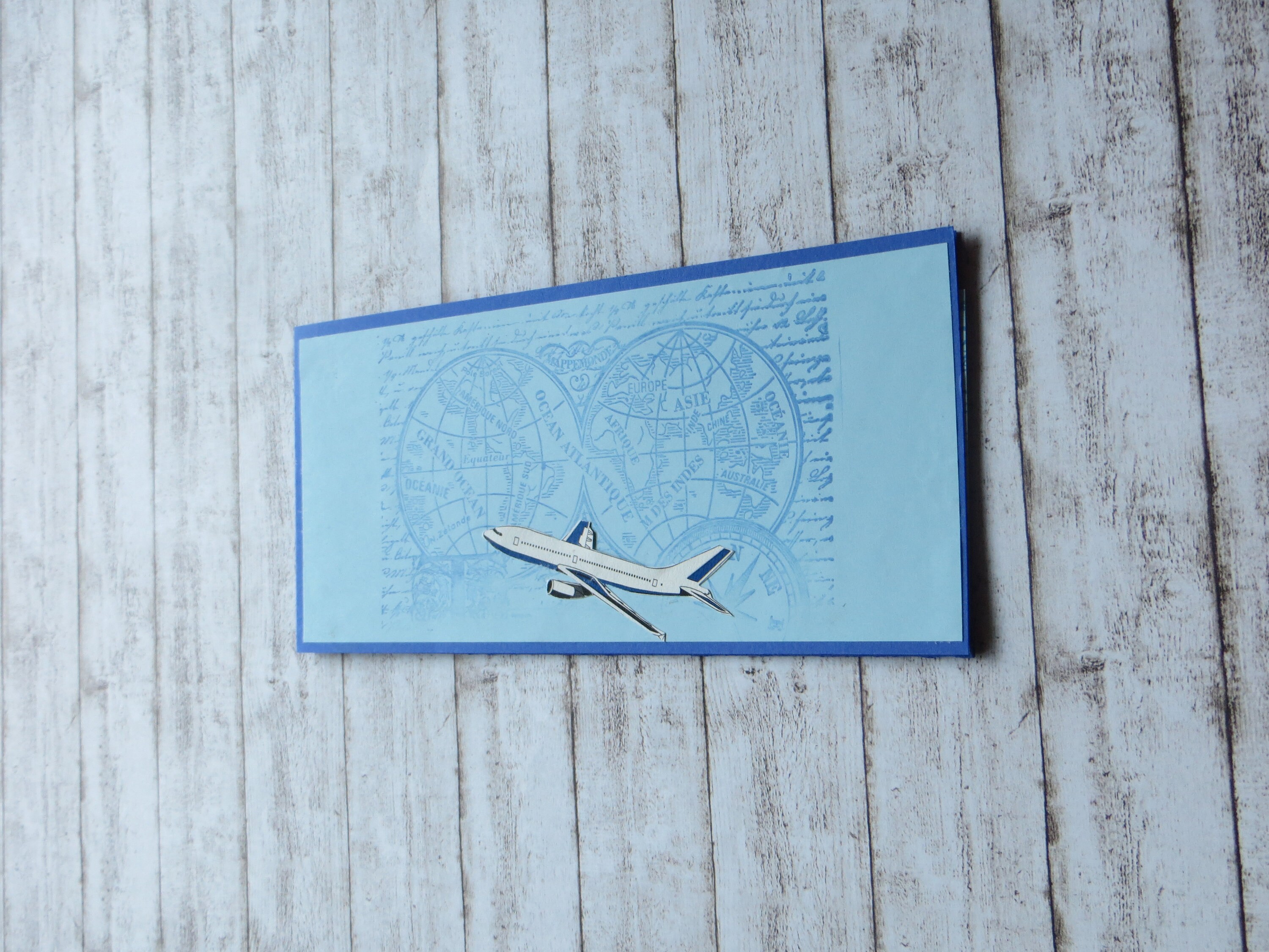 Gutscheinkarte für ein Flugticket ReiseGeldgeschenk | Etsy