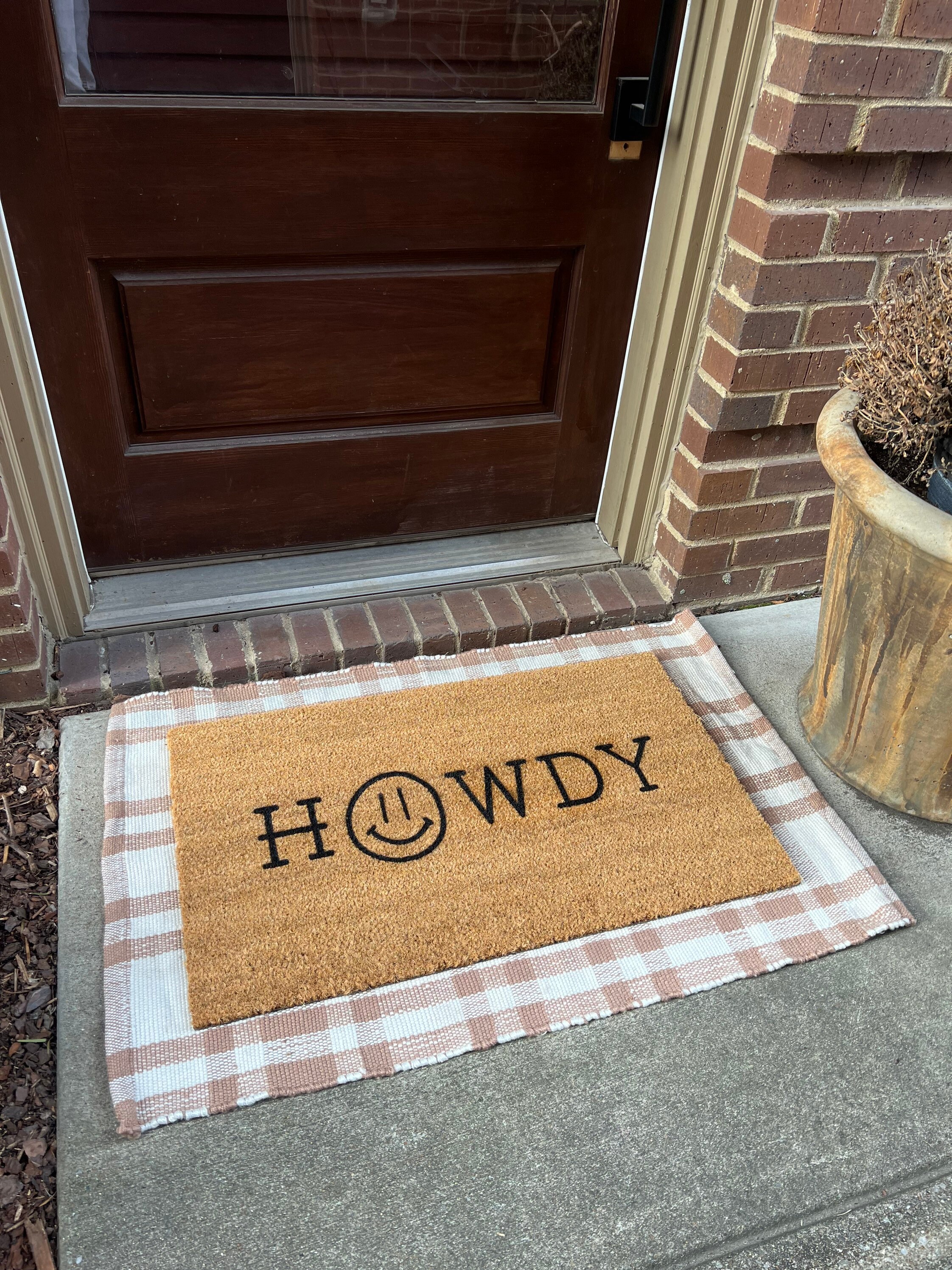 Smiley Face Door Mat Smile Doormat Fun Doormat Spring - Etsy