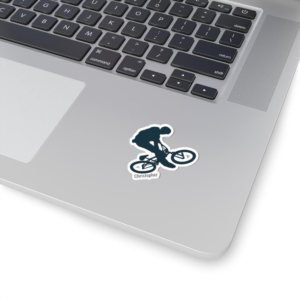 Personalized Stunt Bike Rider Stickers, Custom Name Stunt Cyclist Decal ...