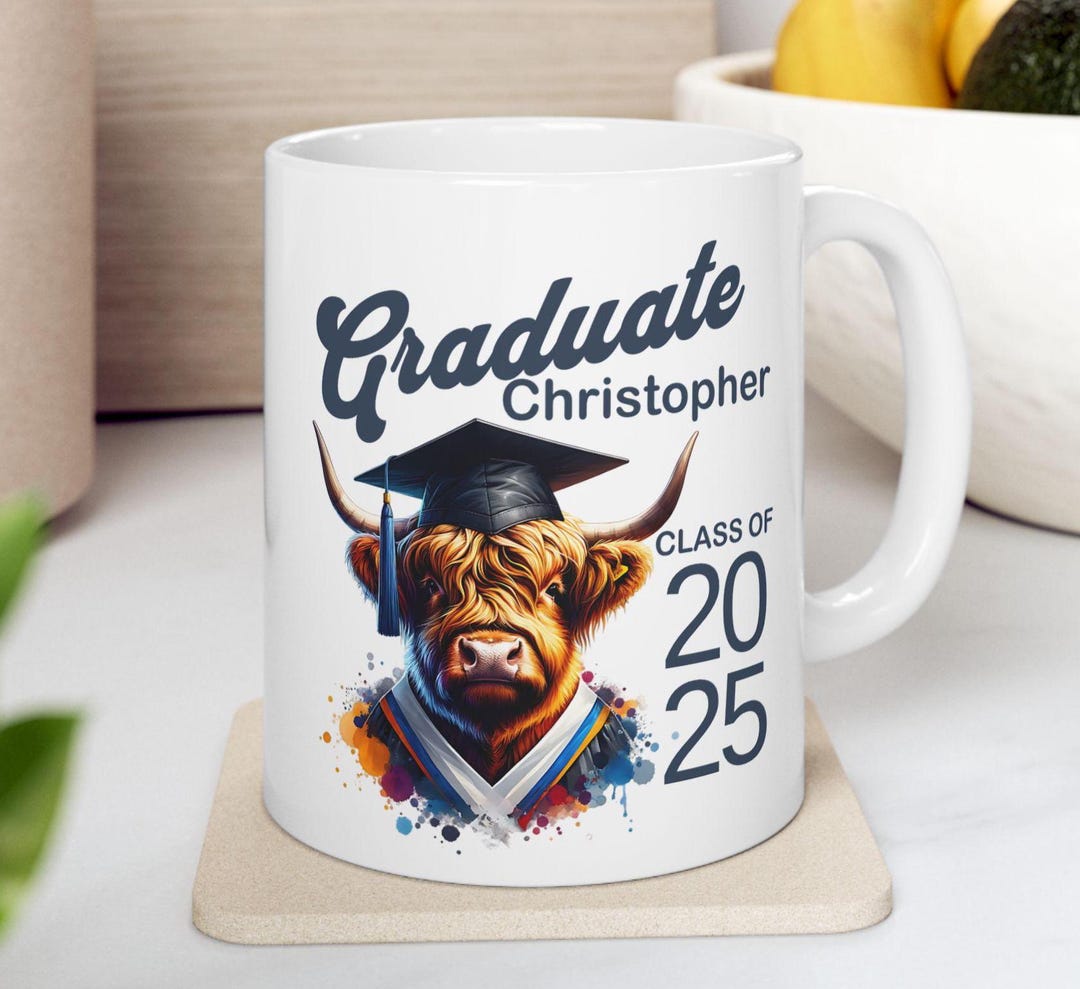 Personalized Graduation Mug, Class of Custom Graduate Gift, Grad ...
