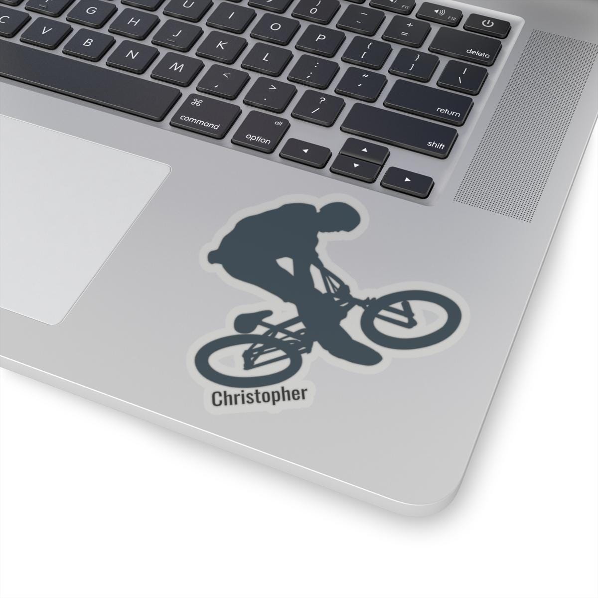 Personalized Stunt Bike Rider Stickers, Custom Name Stunt Cyclist Decal ...