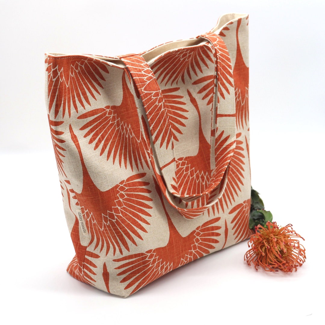Everyday Tote in Flock, Art Deco Tote Bag, Classic Bird Reusable Bag ...