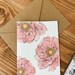 Floral Blank Inside Card 4.25x5.5 Inch / Cute Watercolor Illustration ...