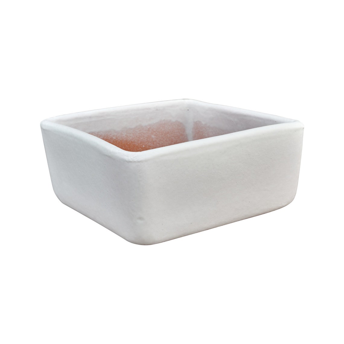 Matte White Short Square Planter Indoor Modern Flower Pot - Etsy