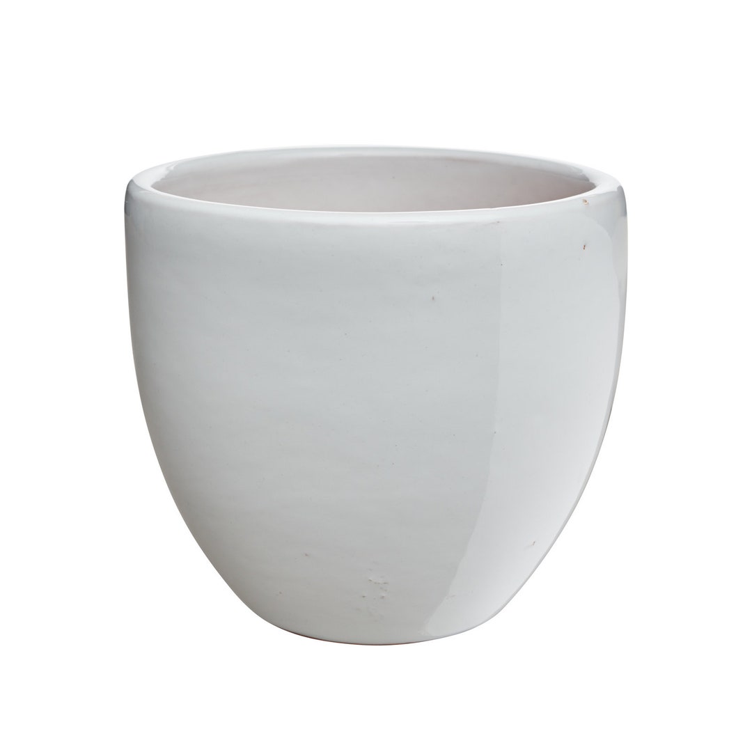 Gloss White Liberty Bell Planter Indoor Modern Flower Pot - Etsy