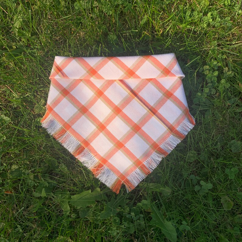 PEACHY FALL Plaid Flannel Bandana Light Weight Spring - Etsy