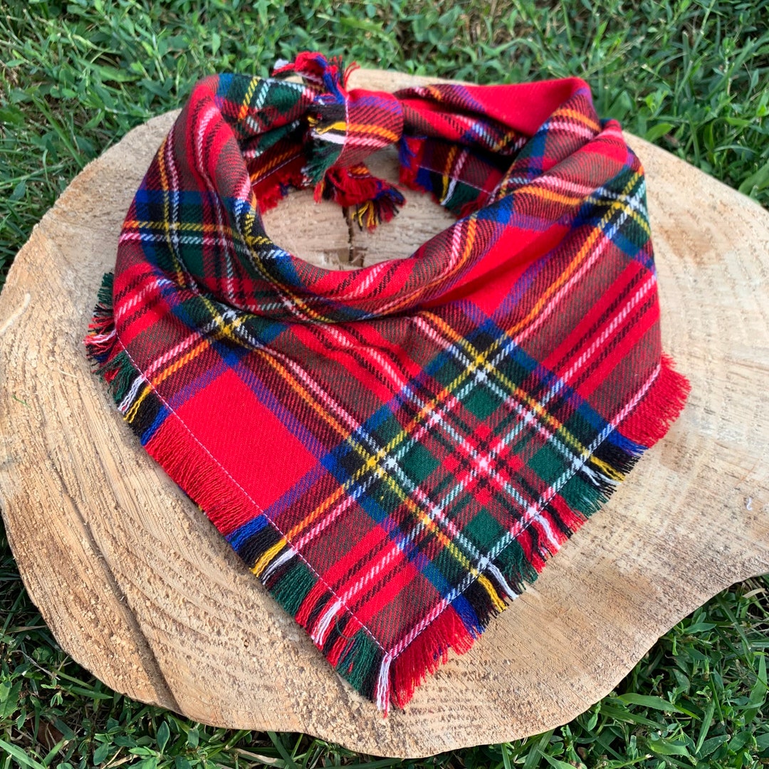 NUTCRACKER Plaid Flannel Bandana - Etsy