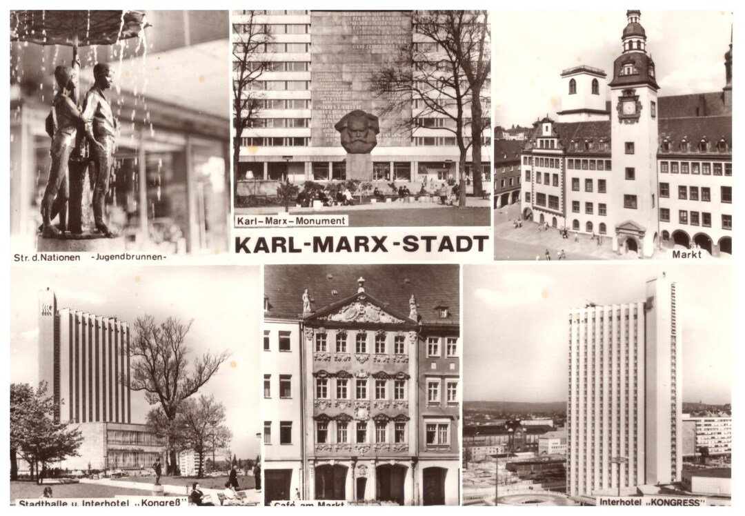 Postcard Karl-marx-stadt - Etsy