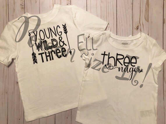 Threenager SVG File for Cricut/silhouette/dye Cut | Etsy