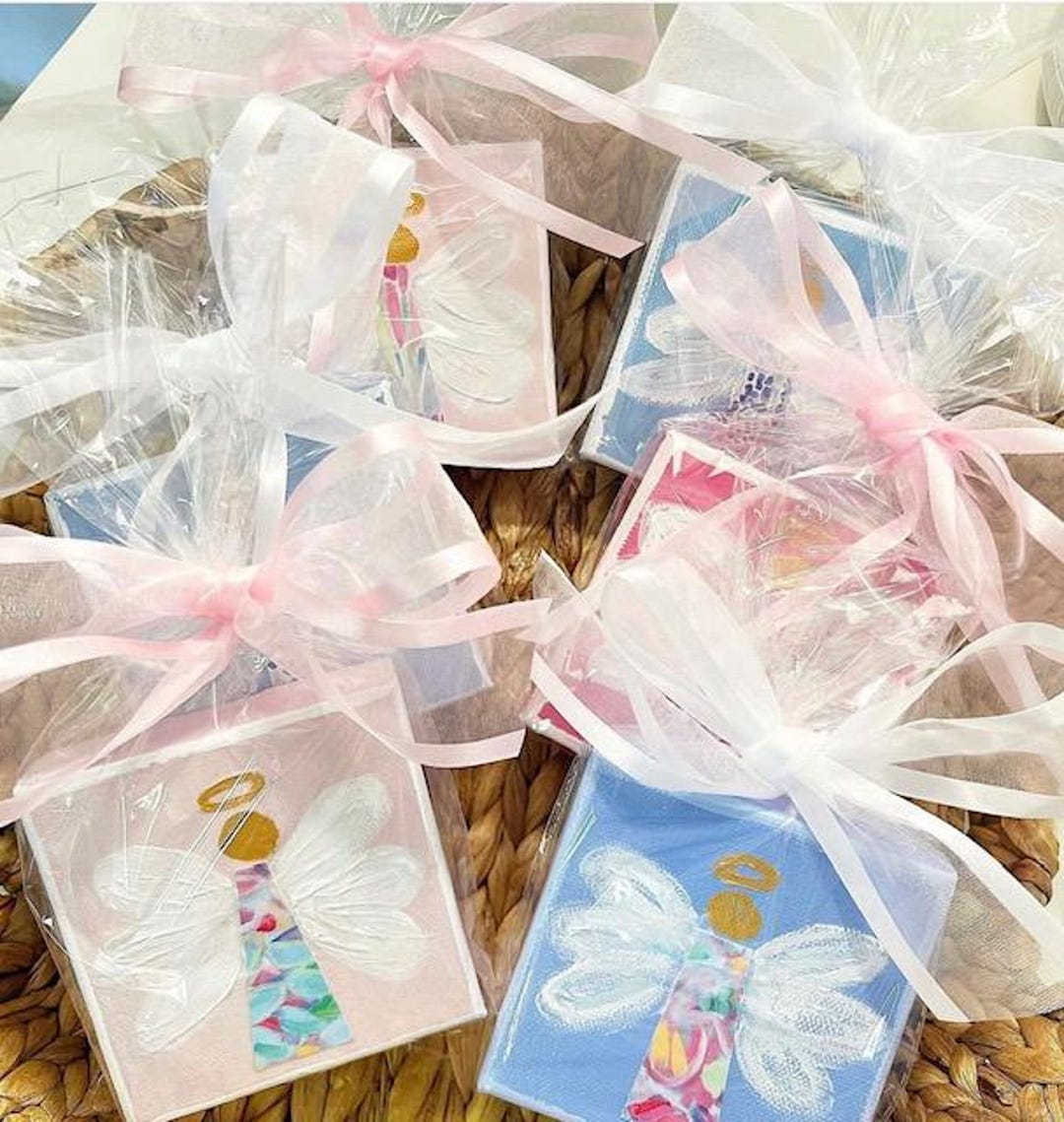 Mg Angels-made to Order-4x4 or 6x6 & Incl. Color in Comments-lt. Pink ...