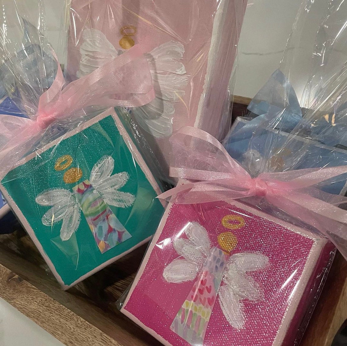 Mg Angels-made to Order-4x4 or 6x6 & Incl. Color in Comments-lt. Pink ...