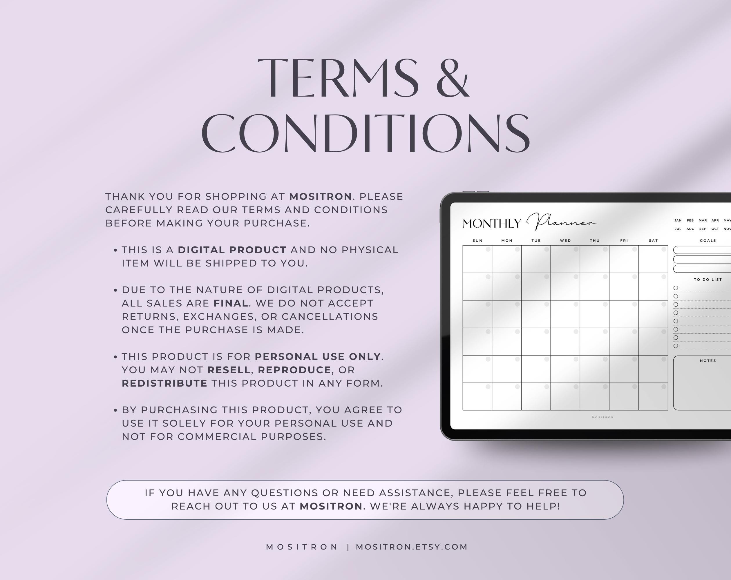 Monthly Budget Planner PDF for Digital & Printable | Landscape ...