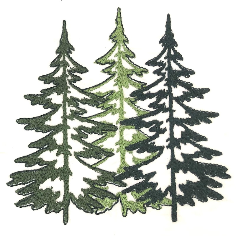 Pine Embroidery - Etsy