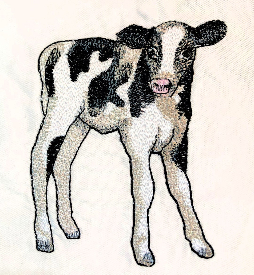 Cute Calf Special Request Smaller Size Machine Embroidery Design - Etsy