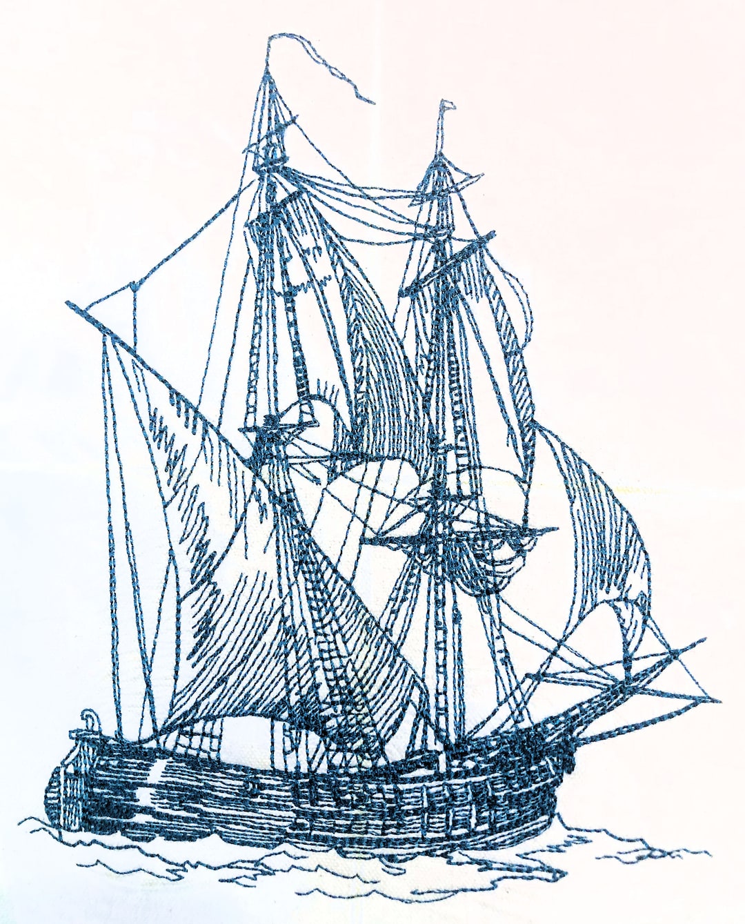 Old Ship Line Drawing (small) Machine Embroidery Design - Etsy