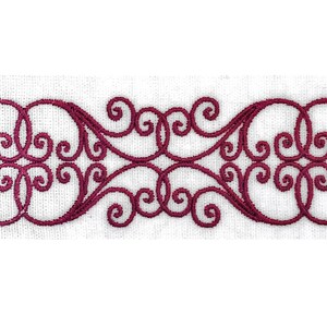 Delicate Scroll Work Machine Embroidery Design Set (includes Medium and ...