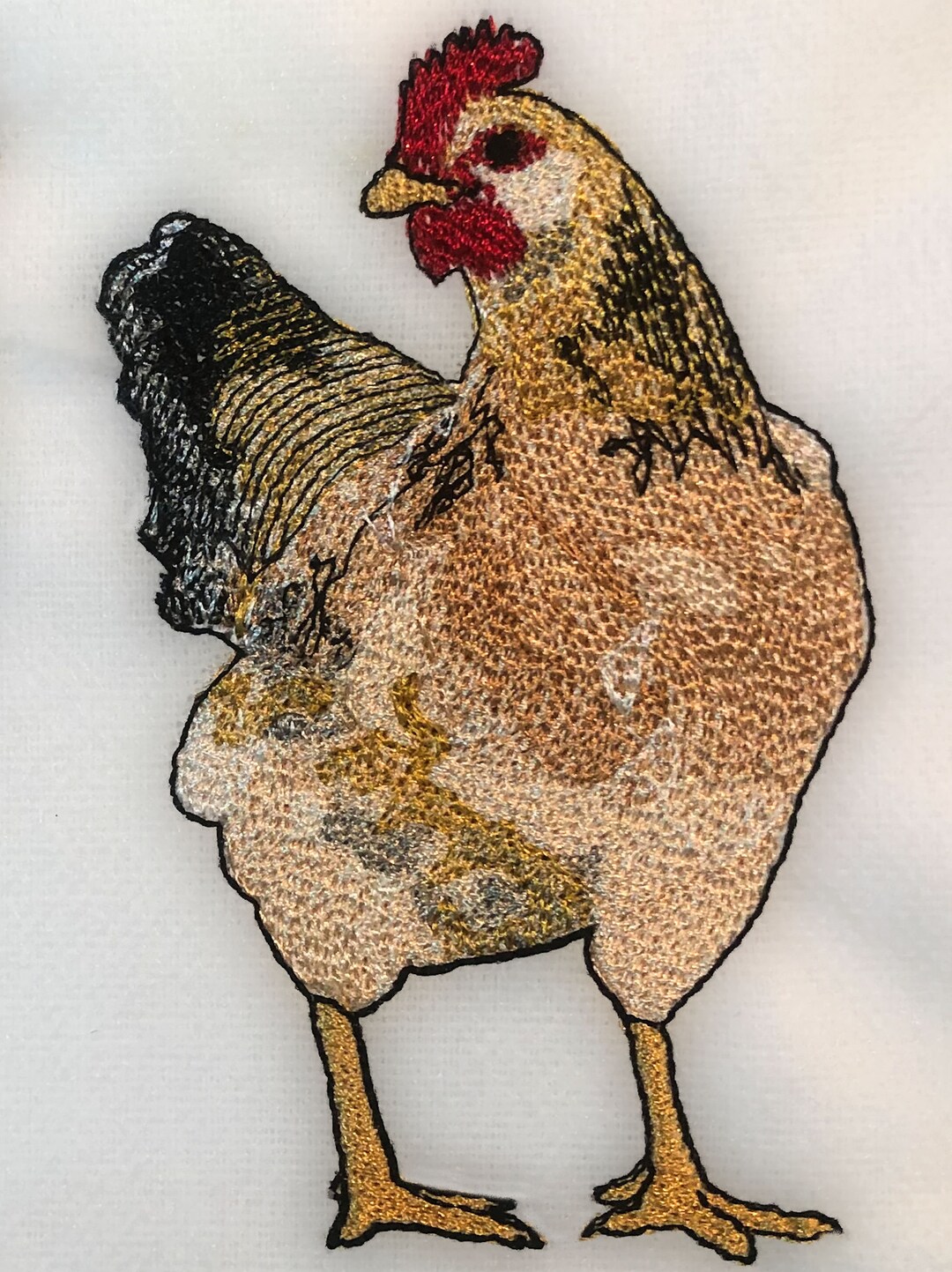 Yellow Hen Machine Embroidery Design - Etsy