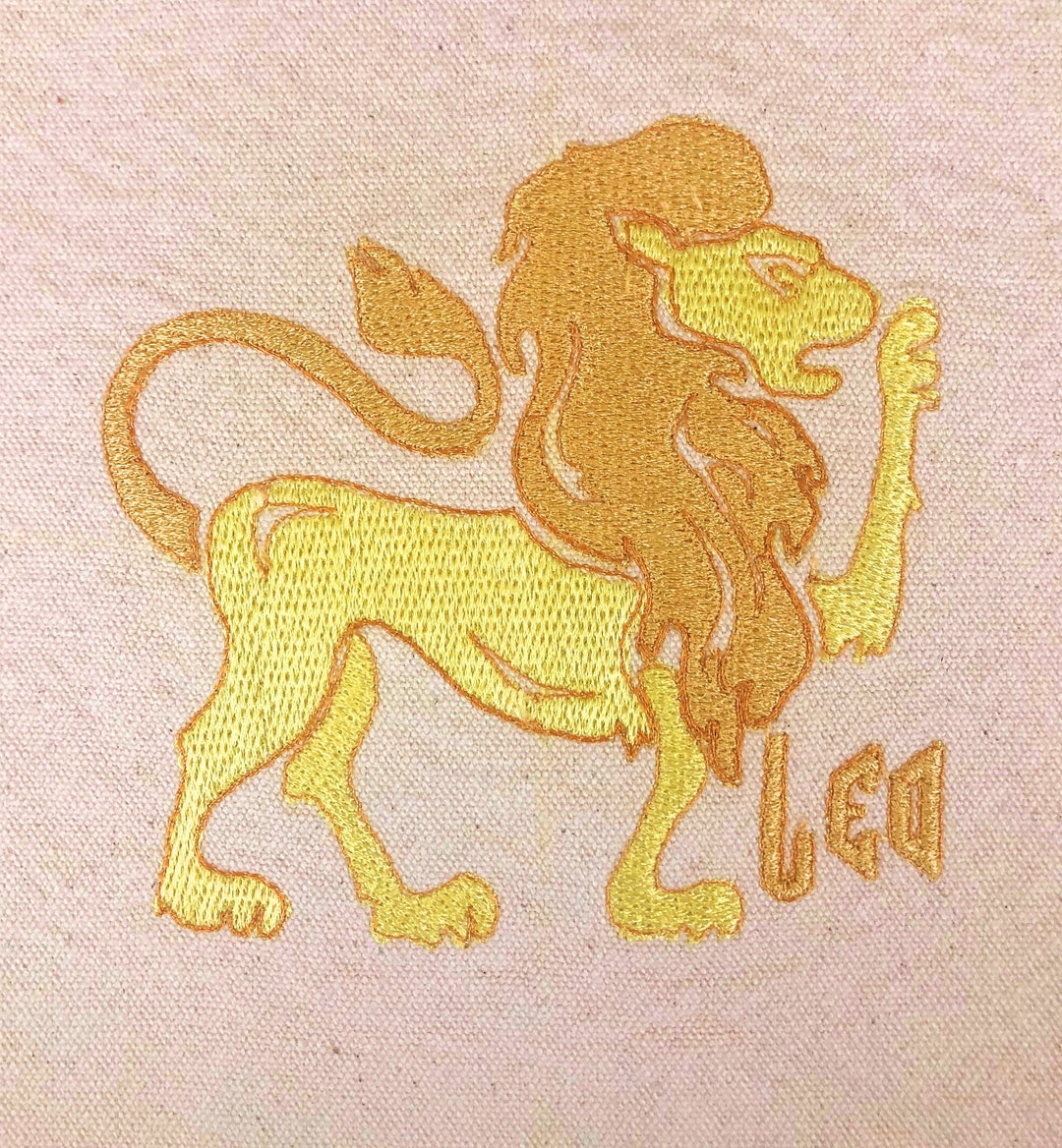 Leo Machine Embroidery Design - Etsy