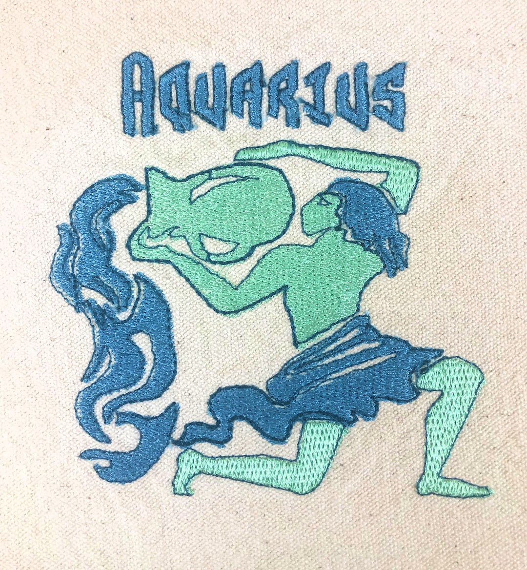 Aquarius Machine Embroidery Design - Etsy
