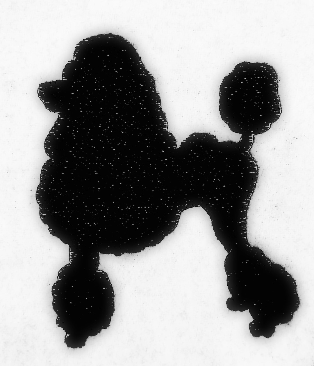 Classic Poodle Machine Embroidery Design - Etsy