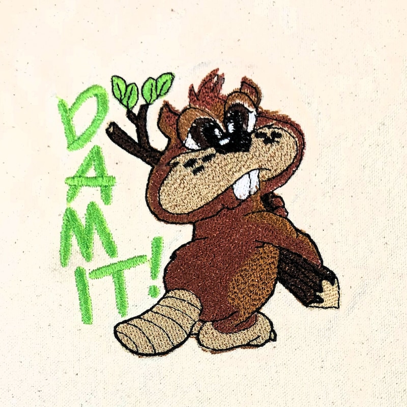 Beaver Embroidery File - Etsy