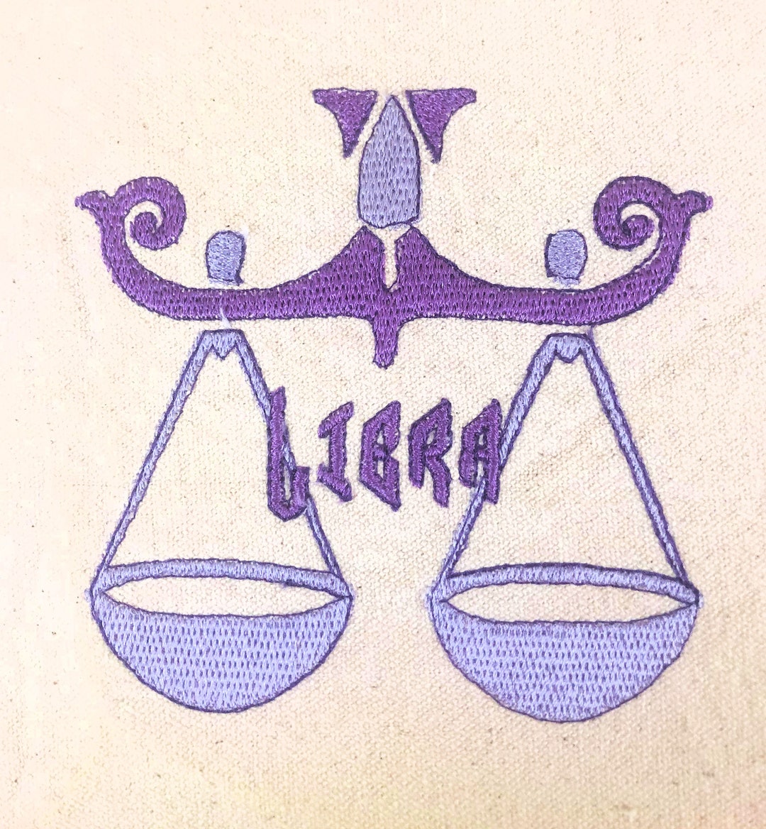 Libra Machine Embroidery Design - Etsy