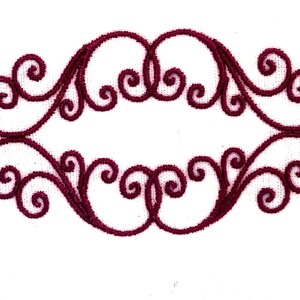 Delicate Scroll Work Machine Embroidery Design Set (includes Medium and ...