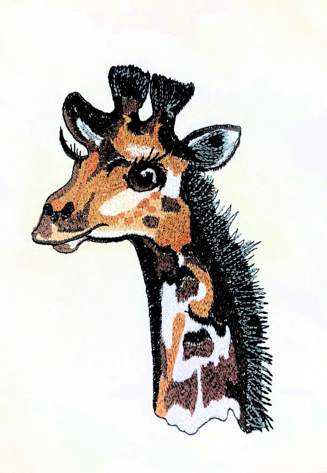 Giraffe Head Machine Embroidery Design - Etsy