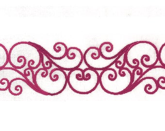 Scroll Christmas Tree Machine Embroidery Design Mini - Etsy