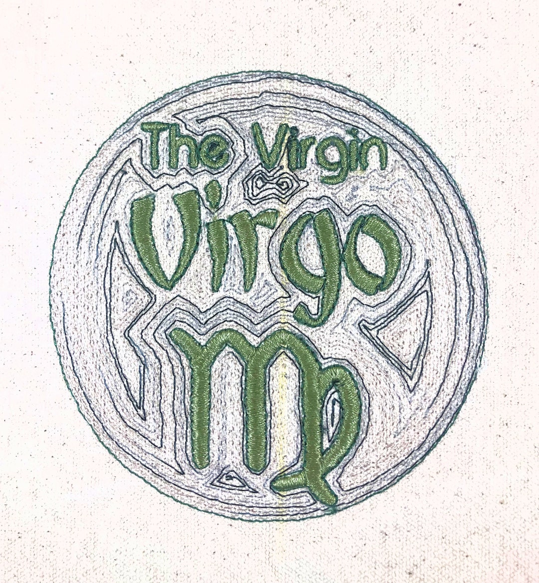 Virgo and Mercury Machine Embroidery Design - Etsy