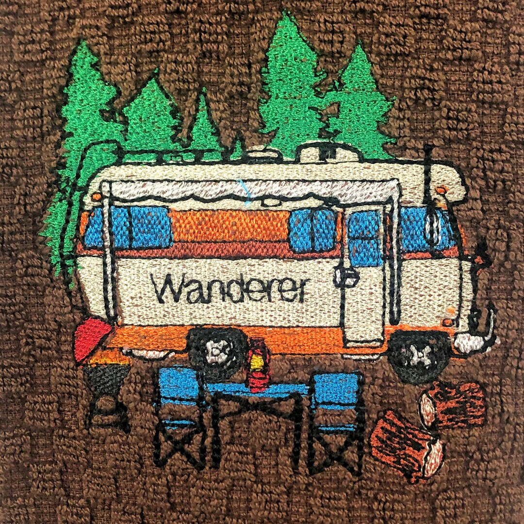 Camping Life Machine Embroidery Design - Etsy