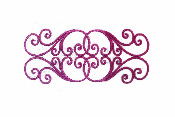 Delicate Scroll Work Small Double Scroll - Etsy