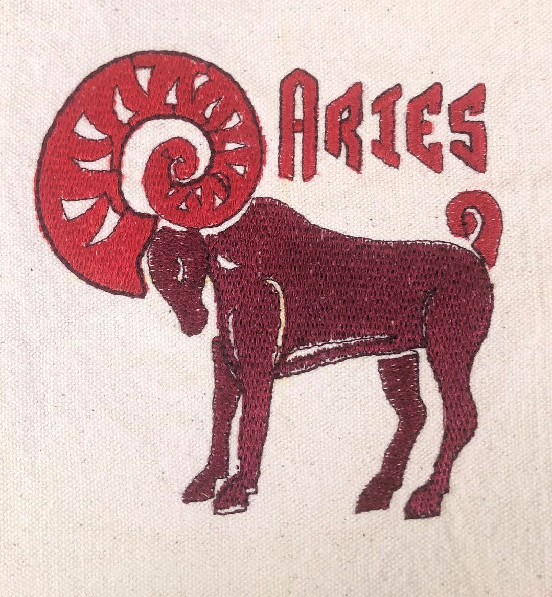 Aries Machine Embroidery Design - Etsy