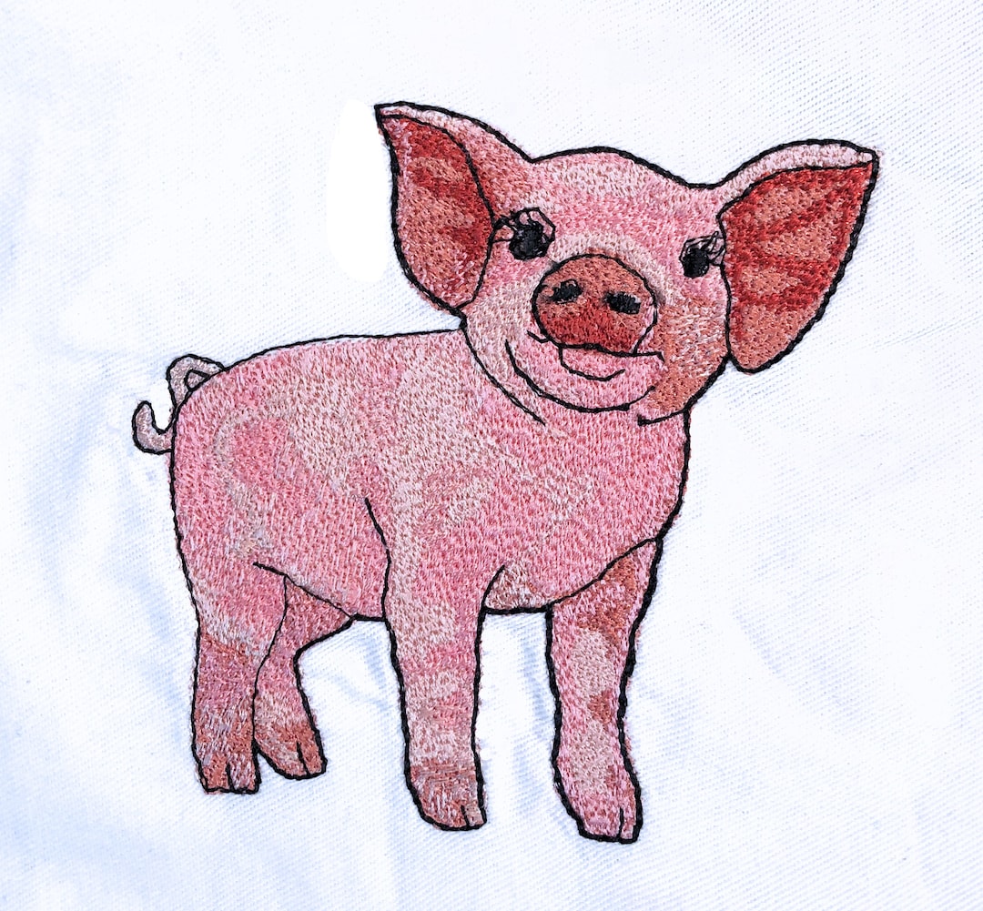 Cute Piglet Machine Embroidery Design - Etsy