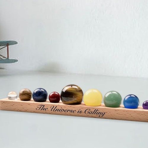 Matte Set Solar System Gemstone Beads 8mm 6mmset Planet - Etsy Canada