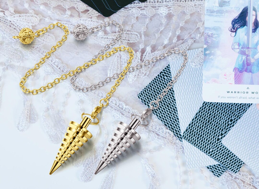 Dowsing Pendulum, 9 Plated Copper Pendulum, Metal Pendulum, Divination ...