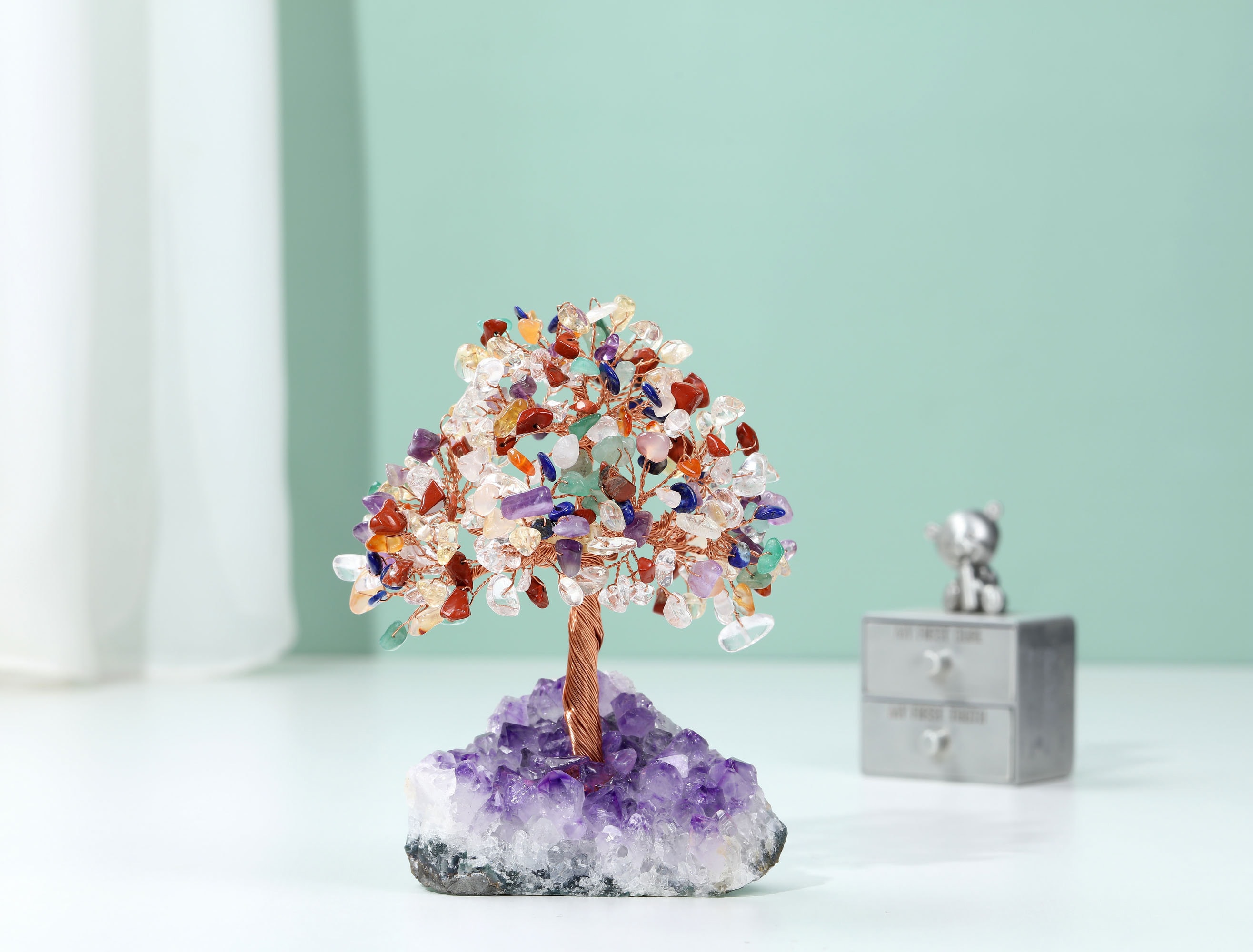Seven Chakra Crystal Tree/ Crystal Tree of Life/ Wishing Tree - Etsy UK