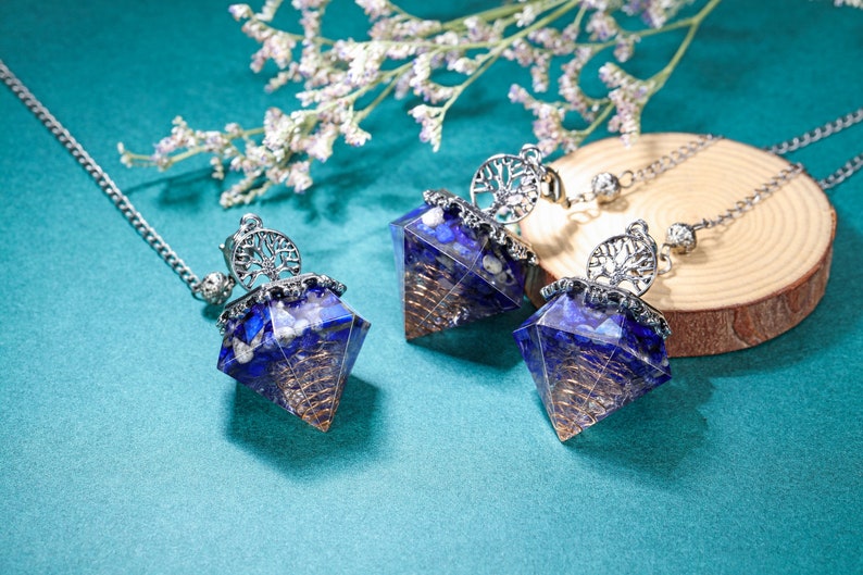 Tree of Life Pendulum/ Lapis Pendulum/ 7 Chakra Pendulum/ - Etsy