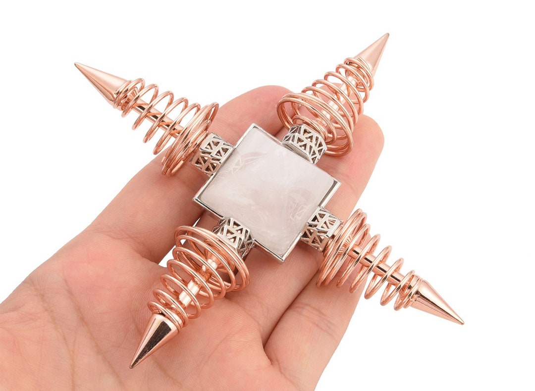 Quartz Copper Coil Energy Generator 4 Spiral Copper Points - Etsy
